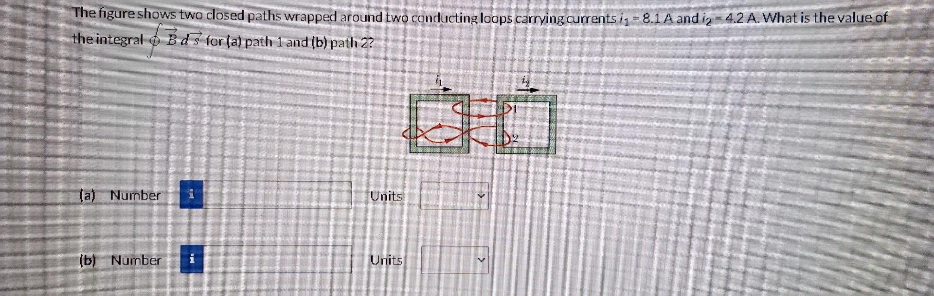 Solved The figure shows two closed paths wrapped around two | Chegg.com