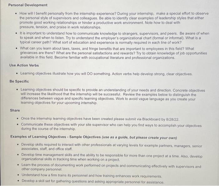 Solved - Learning objectives provide the foundation and | Chegg.com