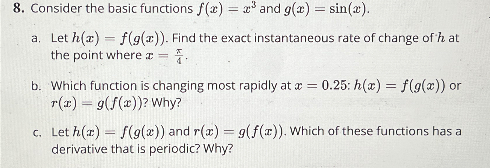 Solved Consider the basic functions f(x)=x3 ﻿and | Chegg.com
