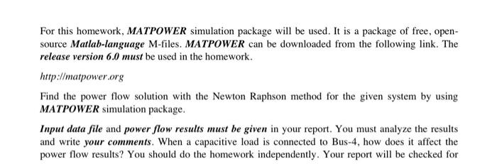 Solved Find the power flow solution with the Newton | Chegg.com