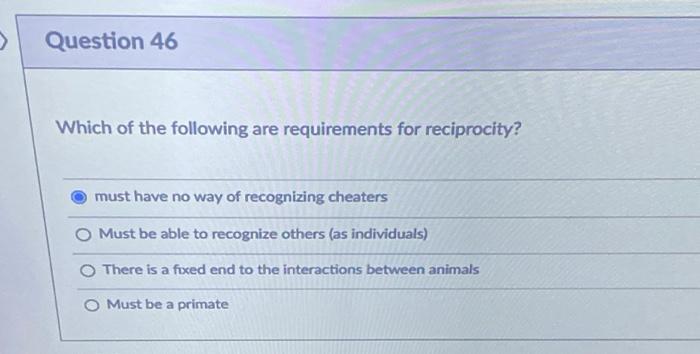 Solved What is the best example of a "reciprocity" strategy? | Chegg.com