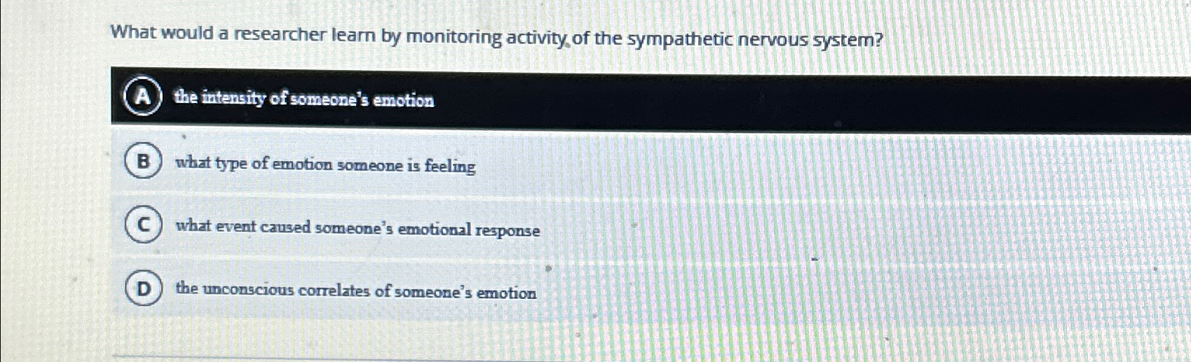 Solved What would a researcher learn by monitoring activity, | Chegg.com