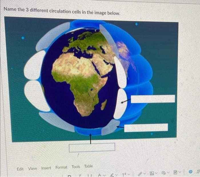 Solved Name the 3 different circulation cells in the image | Chegg.com