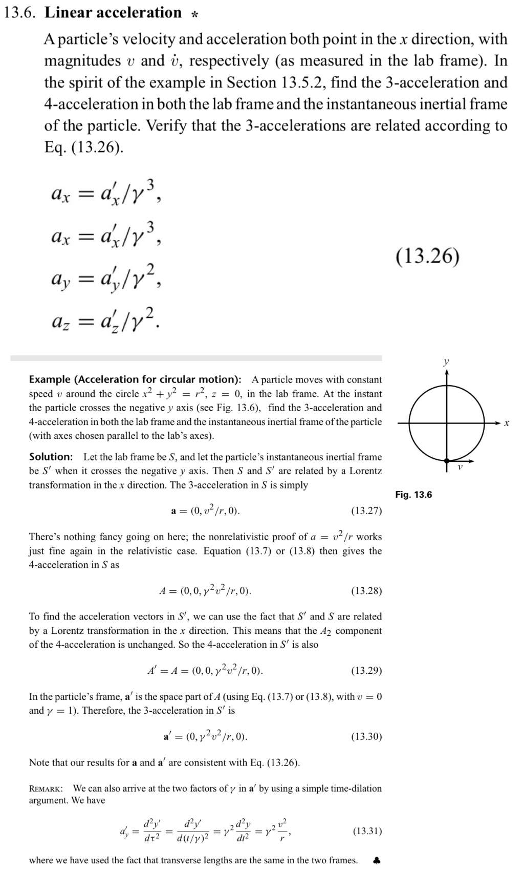 Solved 13.6. ﻿Linear acceleration *A particle's velocity and | Chegg.com