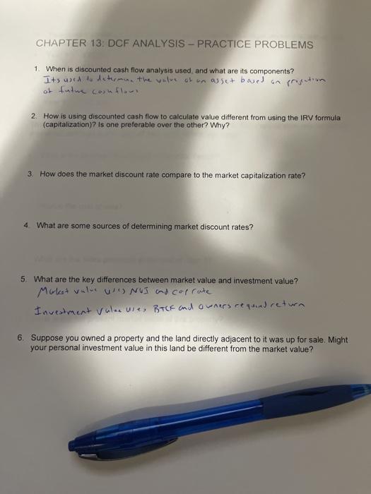 Solved CHAPTER 13: DCF ANALYSIS - PRACTICE PROBLEMS 1. When | Chegg.com