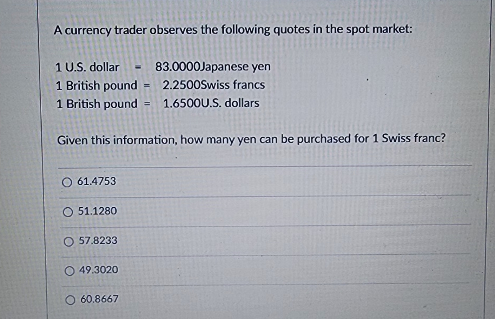 Solved How to solve A currency trader observes the following | Chegg.com