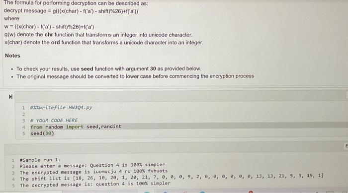Solved Solve this question and make sure the outputs match | Chegg.com