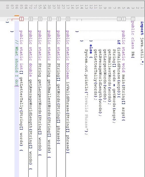Solved JAVAHow to use the int[] getLetterTally method | Chegg.com