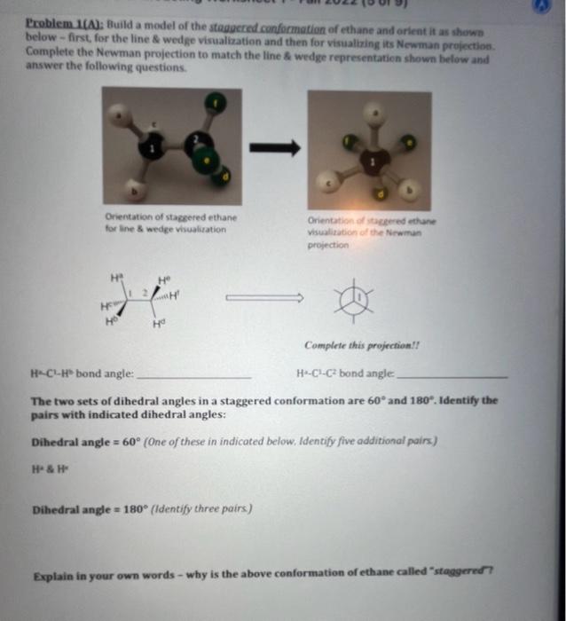 Solved Eroblem.1(A): Build a model of the staggcred | Chegg.com
