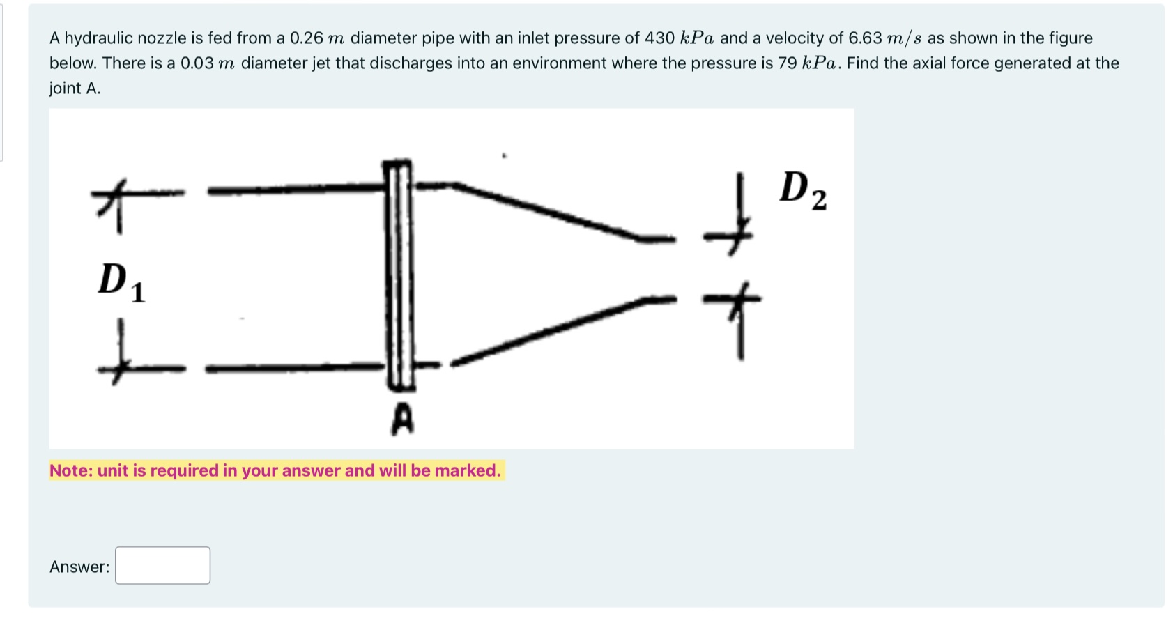 Solved Answer the questions with solution 1) ﻿A hydraulic | Chegg.com