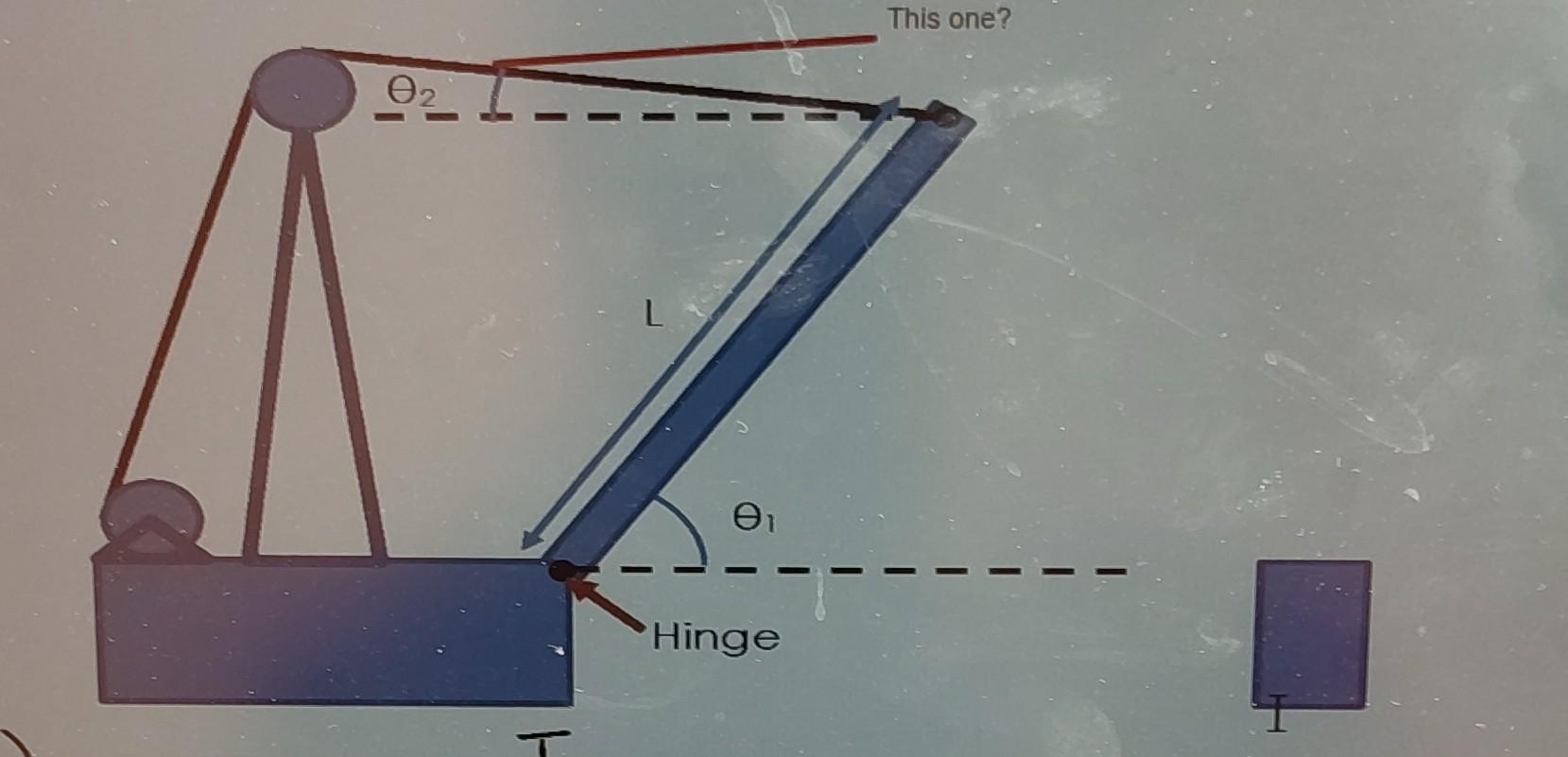 Solved 3. A drawbridge is suspended by a cable as shown | Chegg.com