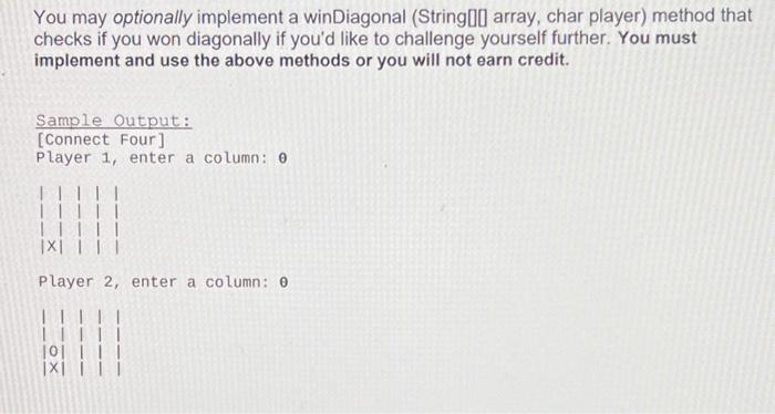 Solved Assignment 6C: Connect Four. Now that we've learned | Chegg.com