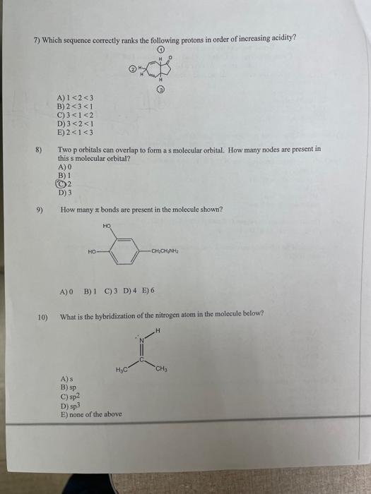 Solved 7) Which sequence correctly ranks the following | Chegg.com Solved 7) Which sequence correctly ranks the following | Chegg.com