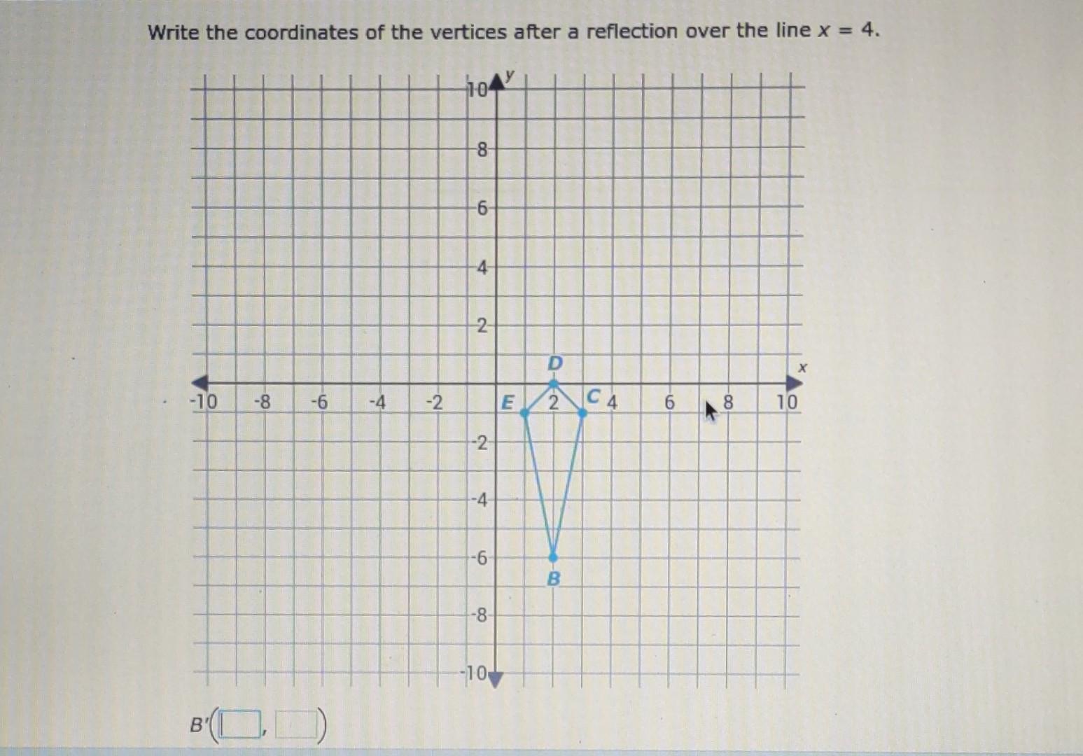 Solved Write the coordinates of the vertices after a | Chegg.com