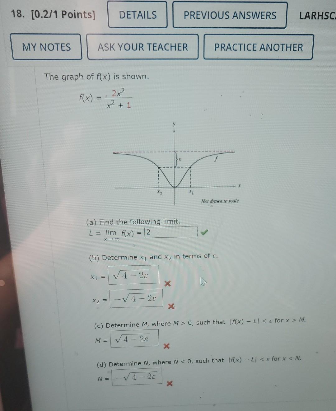 Solved LARHSC. The graph of f(x) is shown. f(x)=x2+12x2 (a) | Chegg.com