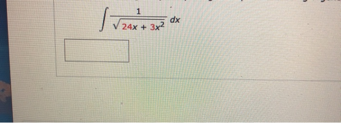 Solved V 24x + 3x2 | Chegg.com