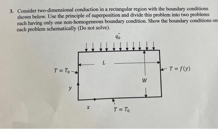 Solved 3 Consider Two Dimensional Conduction In A