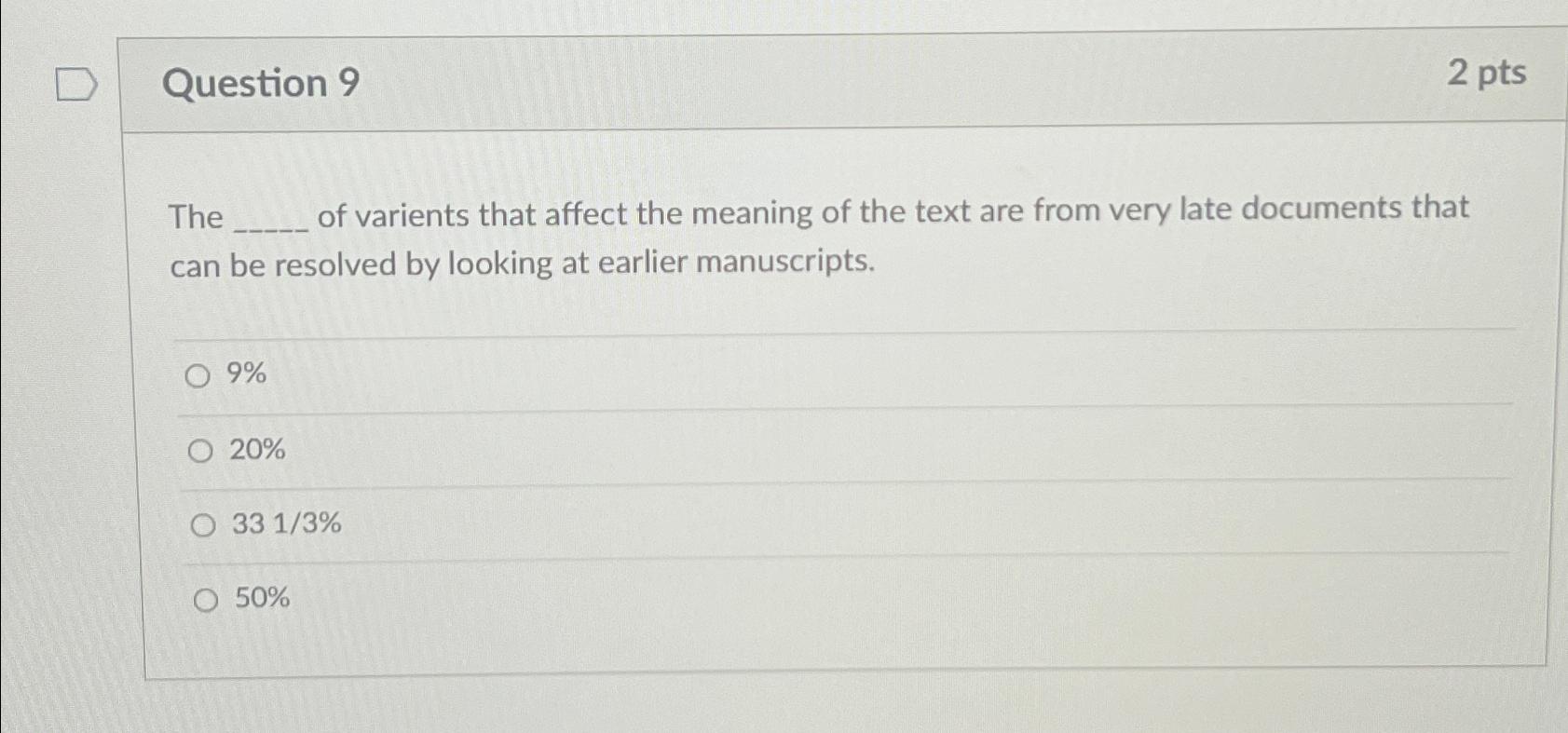 Solved Question 92 ﻿ptsThe of varients that affect the | Chegg.com