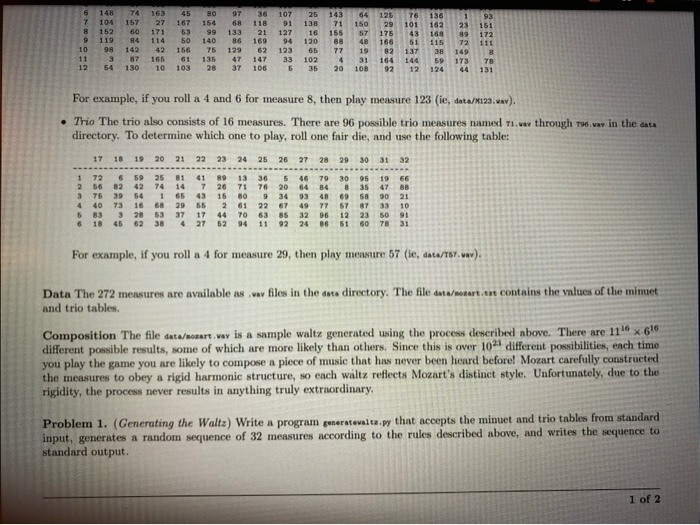 Answer Only In Python Please Problem 1 Generating 1130