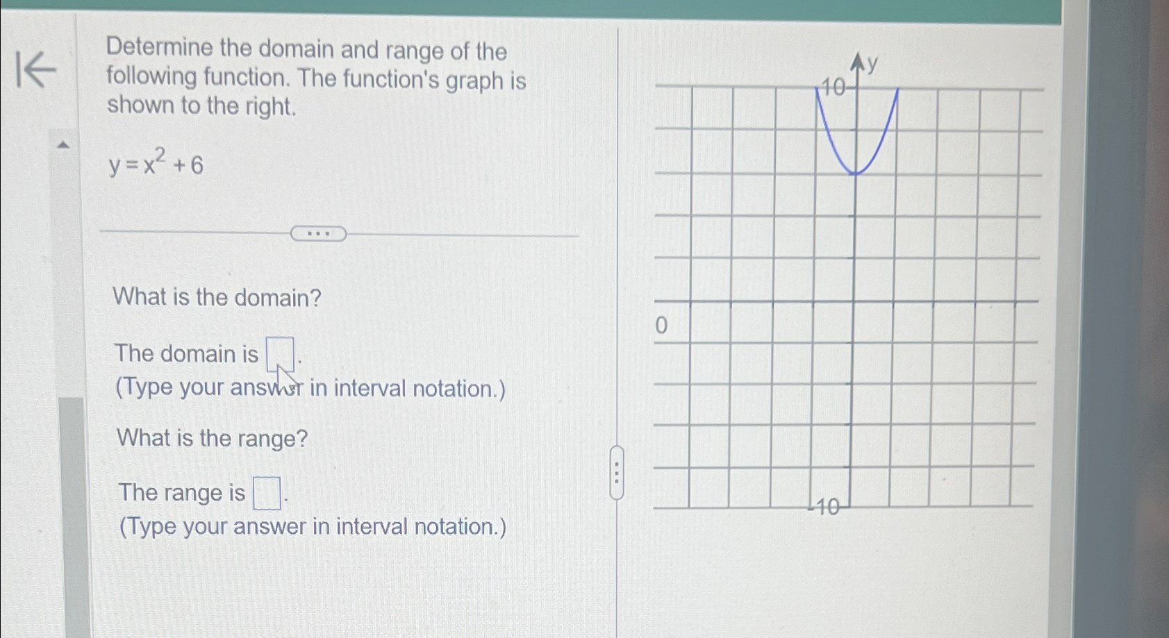 Solved Determine The Domain And Range Of The Following
