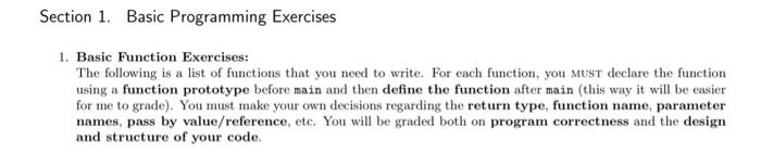 Solved Section 1. Basic Programming Exercises 1. Basic | Chegg.com