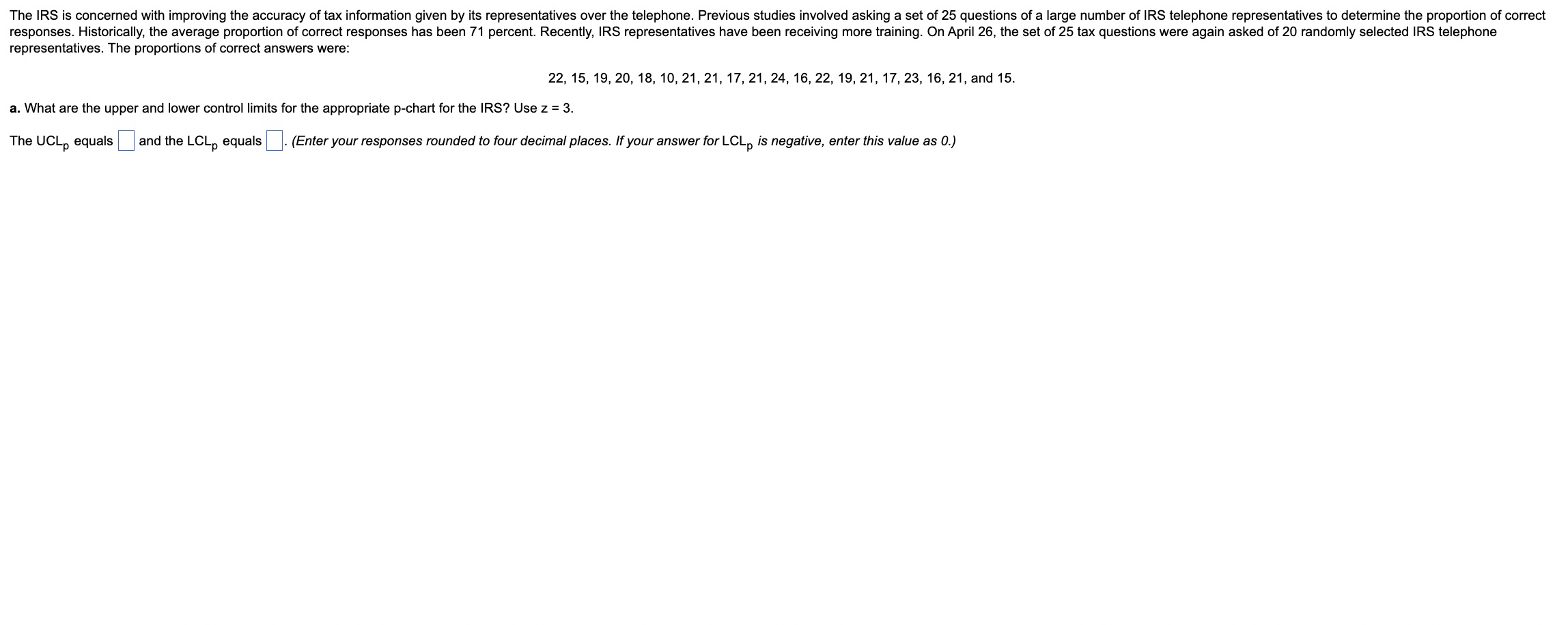Solved representatives. The proportions of correct answers | Chegg.com
