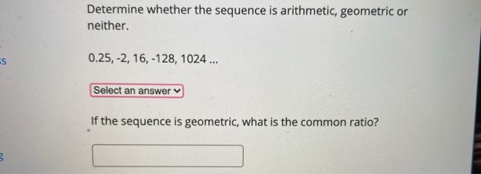 Solved Determine whether the sequence is arithmetic, | Chegg.com