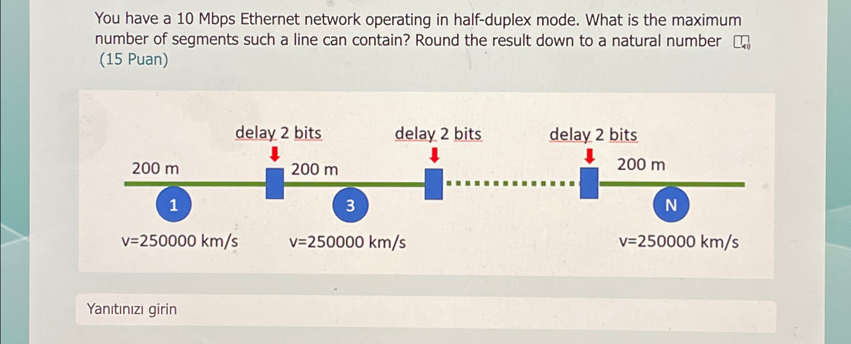 Solved You have a 10 ﻿Mbps Ethernet network operating in | Chegg.com