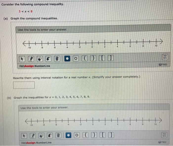 Solved Consider the following compound Inequality. 3 | Chegg.com