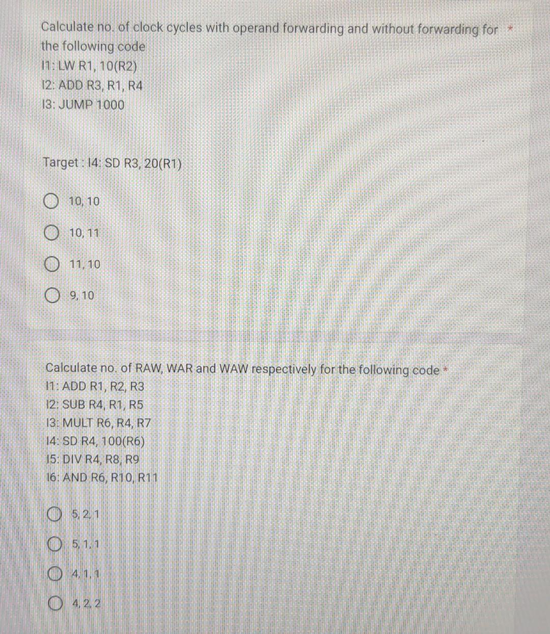Solved Calculate no. of clock cycles with operand forwarding | Chegg.com Solved Calculate no. of clock cycles with operand forwarding | Chegg.com