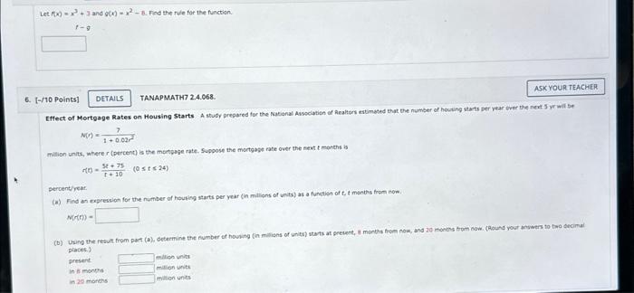 Solved Let f(x)=x3+7,g(x)=x2−5, and h(x)=2x+8. Find the rule | Chegg.com
