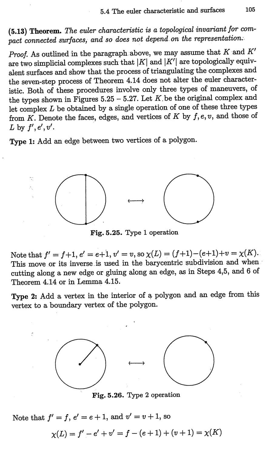 Solved 104 Chapter 5. The euler characteristic 5.4 The euler | Chegg.com