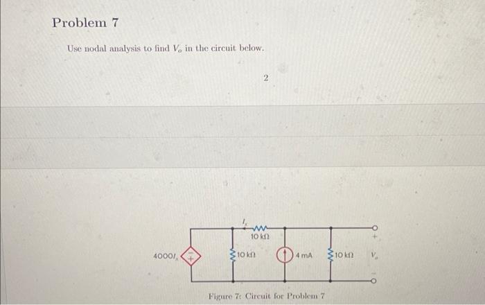 Solved Use nodal analysis to find Vo in the circuit below. 2 | Chegg.com