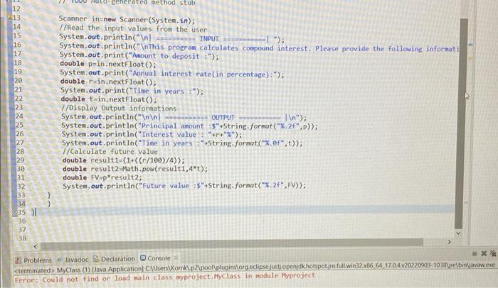 Solved (2) module-infojava 2 * Myclass.java × (2) | Chegg.com Solved (2) module-infojava 2 * Myclass.java × (2) | Chegg.com