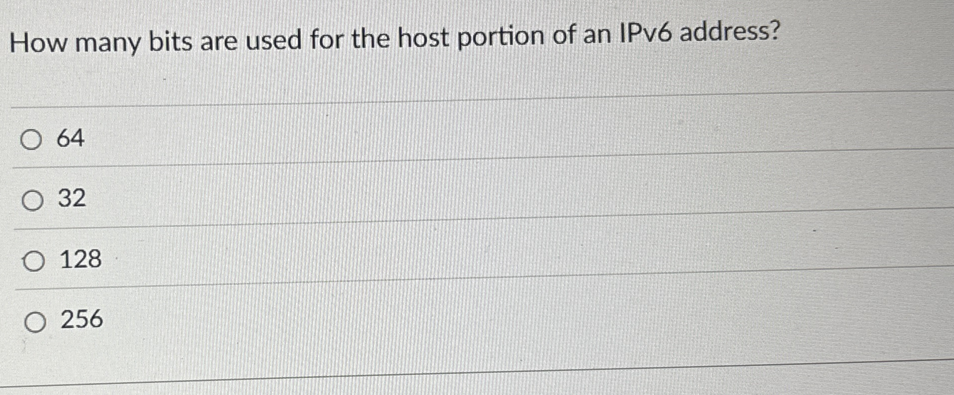 How many bits are used for the host portion of an | Chegg.com