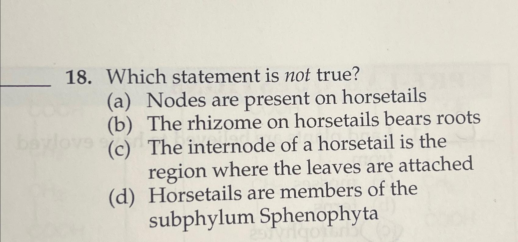 Solved Which statement is not true?(a) ﻿Nodes are present on | Chegg.com