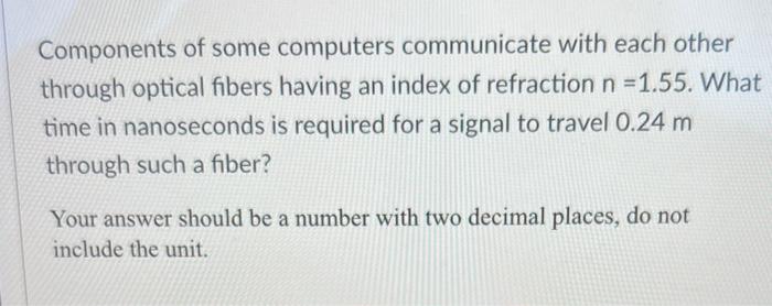 Solved Components of some computers communicate with each | Chegg.com