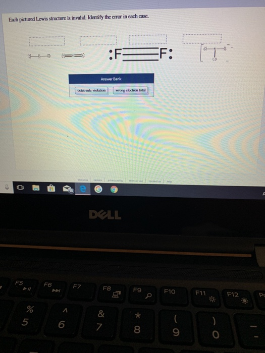 Each pictured Lewis structure is invalid. Identify | Chegg.com