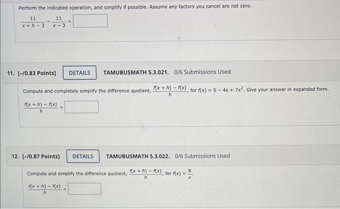 Solved Perform the indicated operation, and simplify if | Chegg.com