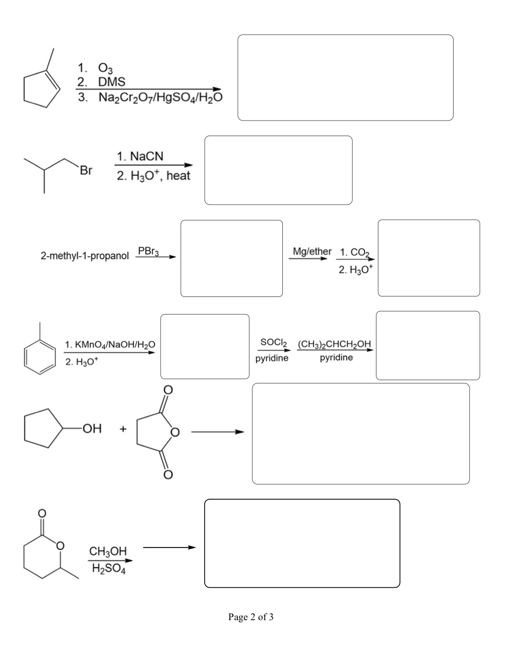 Solved Organic Chemistry 2 ﻿homework. Please answer all of | Chegg.com