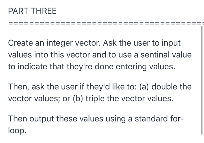 Solved PART ONE ================== ========= = = == = = | Chegg.com