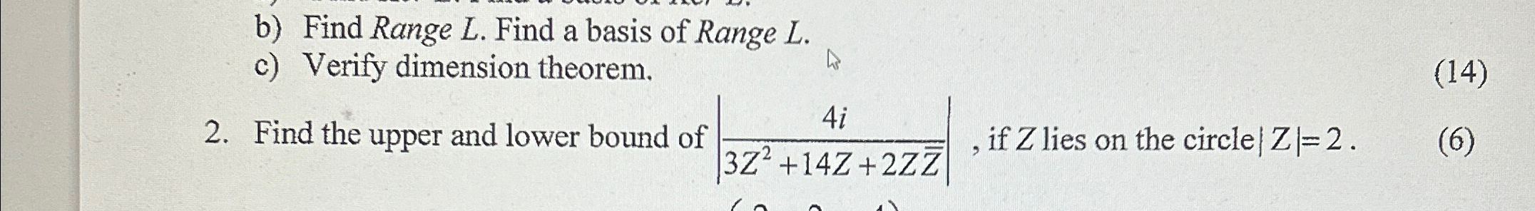 Solved 2. ﻿Find the upper and lower bound of | Chegg.com