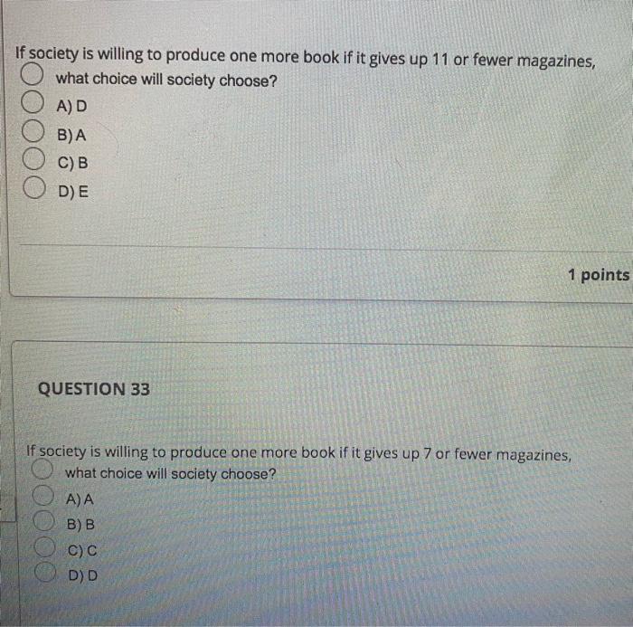 Solved Use the following information to answer the next | Chegg.com