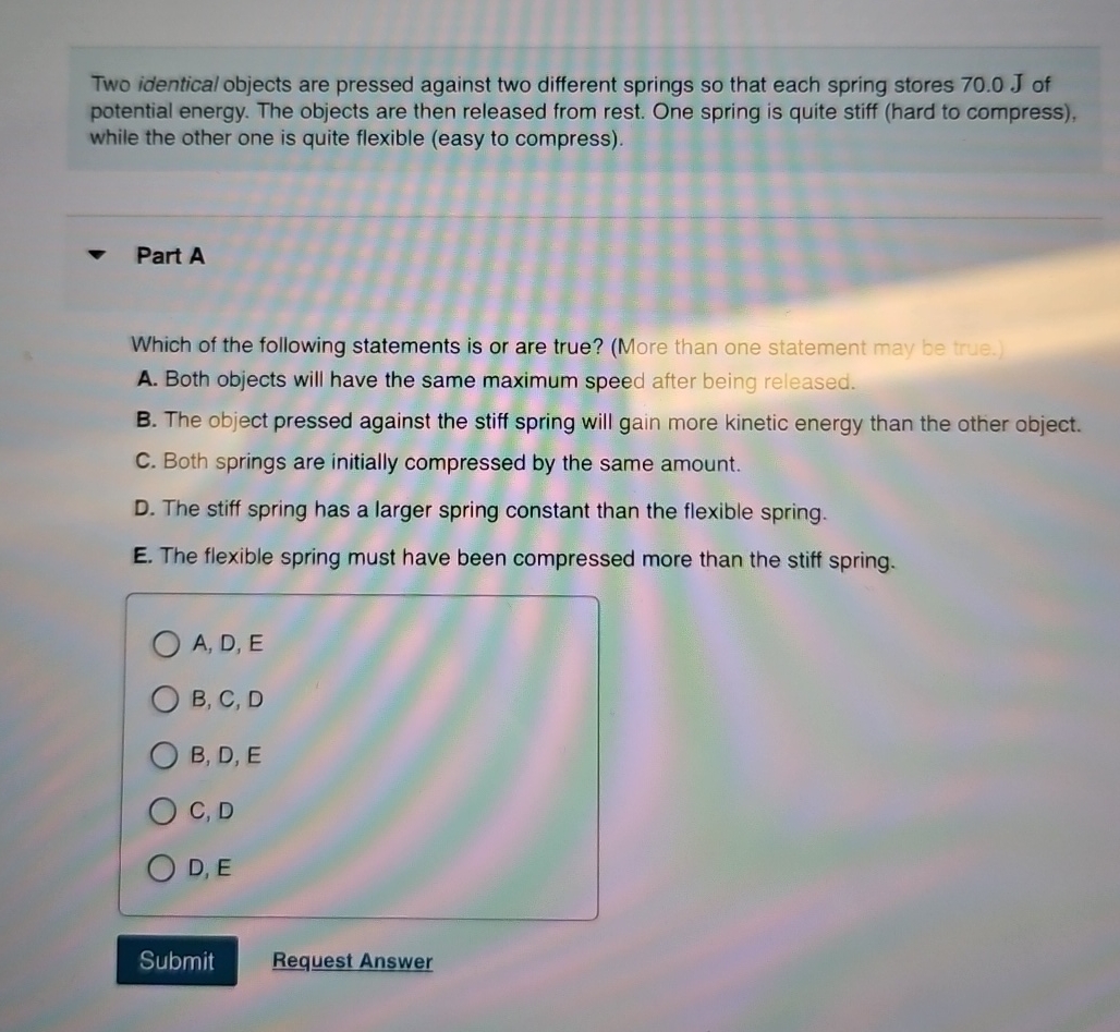 High Quality SOLUTION Two identical objects are pressed against two | Chegg.com