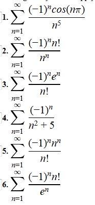 Solved For each of the following series, tell whether or not | Chegg.com