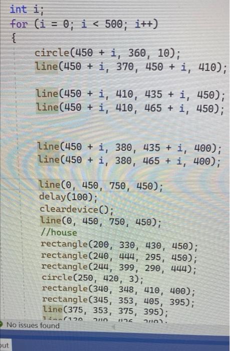 Solved int i; for (i = 0; i