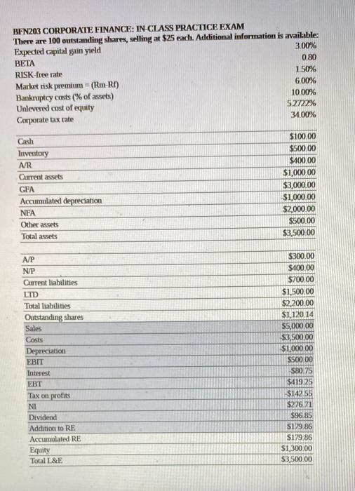 Solved 1)DGM, book value weights WACC is?a) 3.86% b) 4.08% | Chegg.com