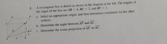 Solved 2. 6 A rectangular box is drawn as shown in the | Chegg.com