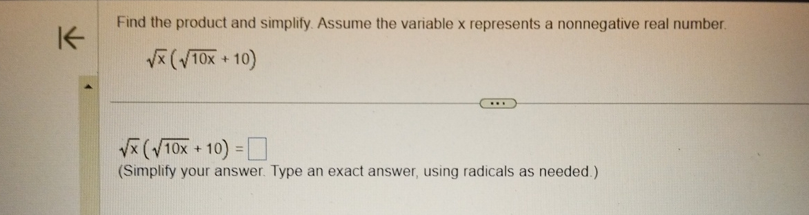 Solved Find the product and simplify. Assume the variable x | Chegg.com