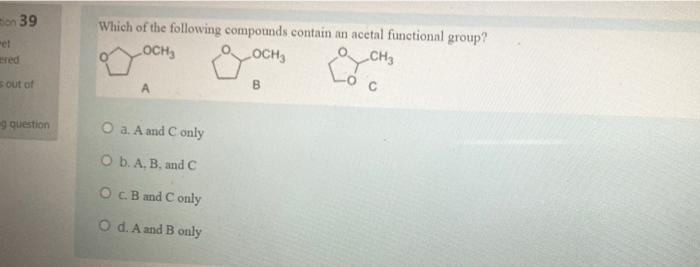 Solved D40 Examine the structures represented by the | Chegg.com
